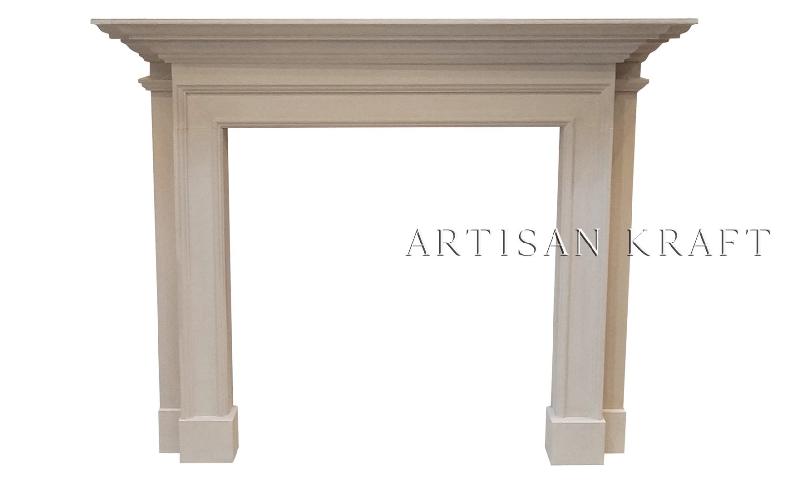 Traditional Cast Stone Mantel - Artisan Kraft