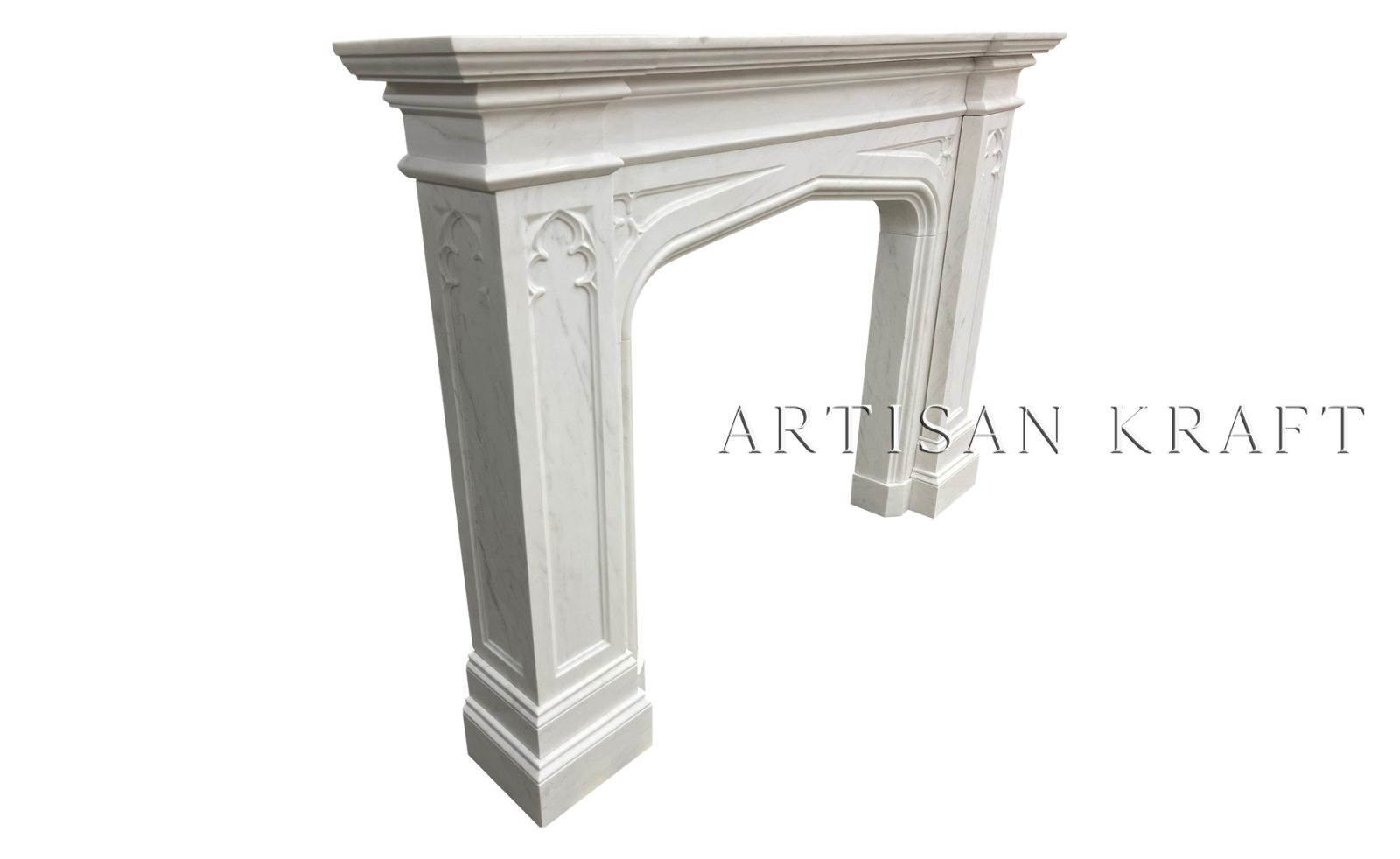 Gothic Tudor Fireplace Mantel - Artisan Kraft