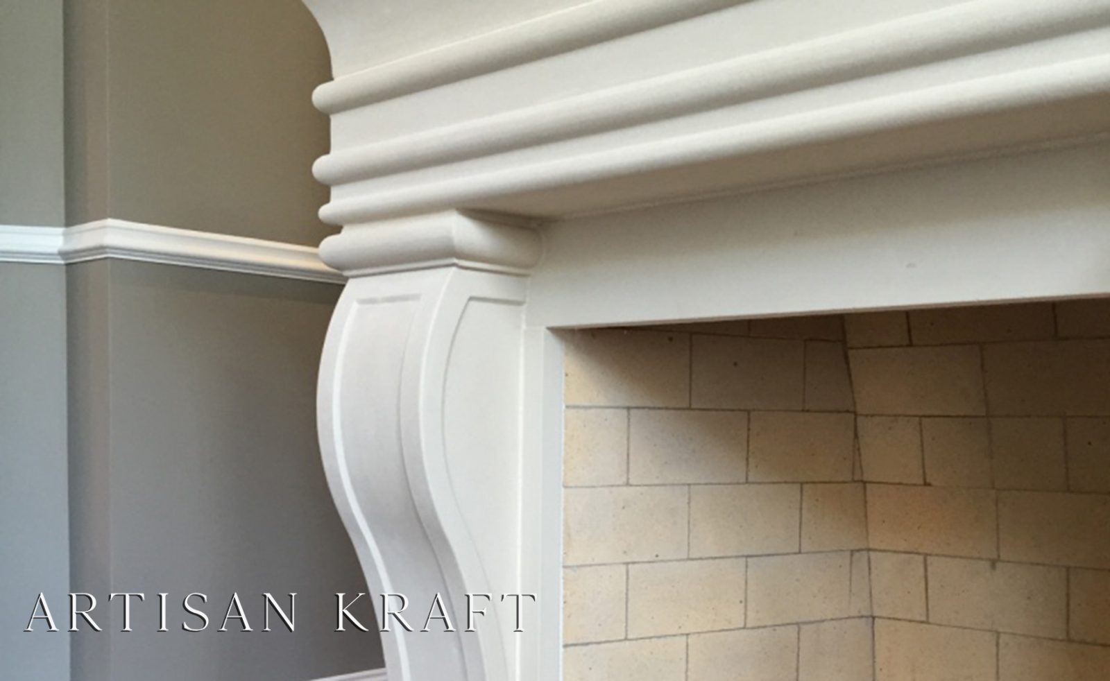 Leon Cast Stone Mantel - Artisan Kraft