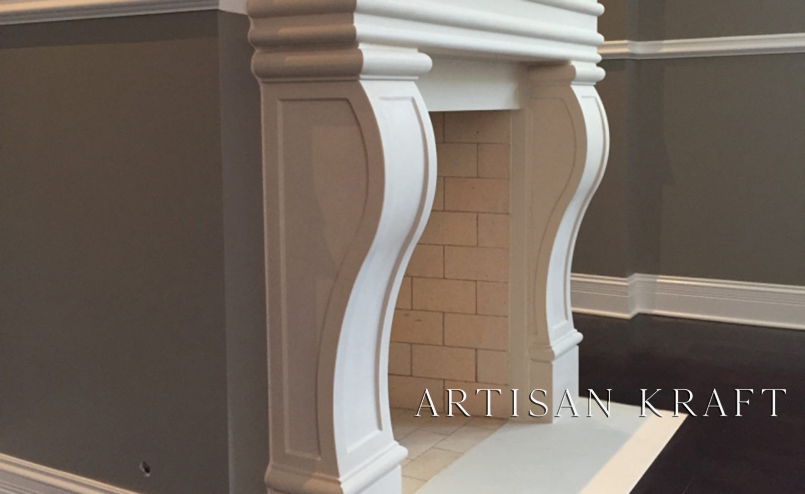 Leon Cast Stone Mantel - Artisan Kraft